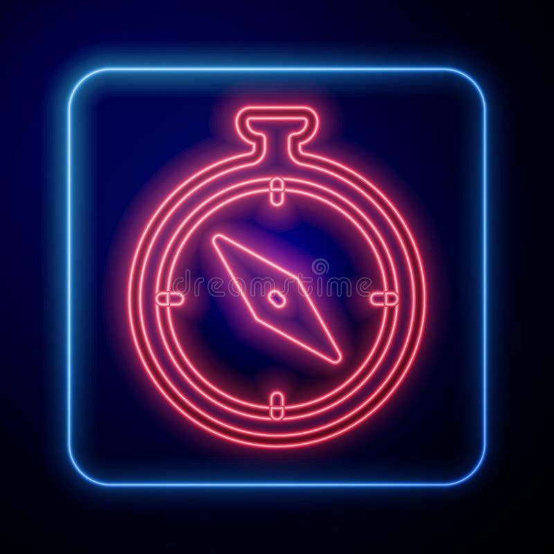 Neon Compass Stock Illustrations – 2,627 Neon Compass Stock ...