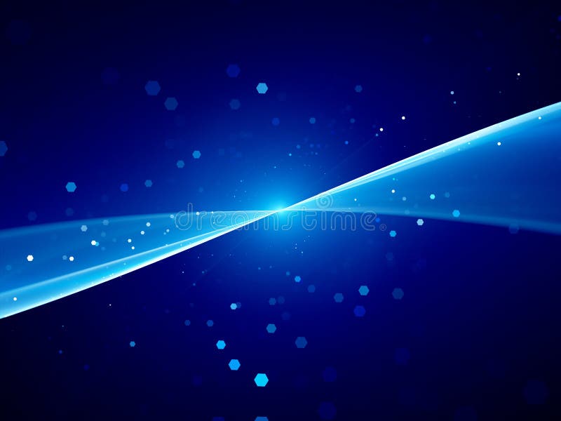 Neon Curves Lines with Light Effects. Isolated on Black. Glowing Spark ...