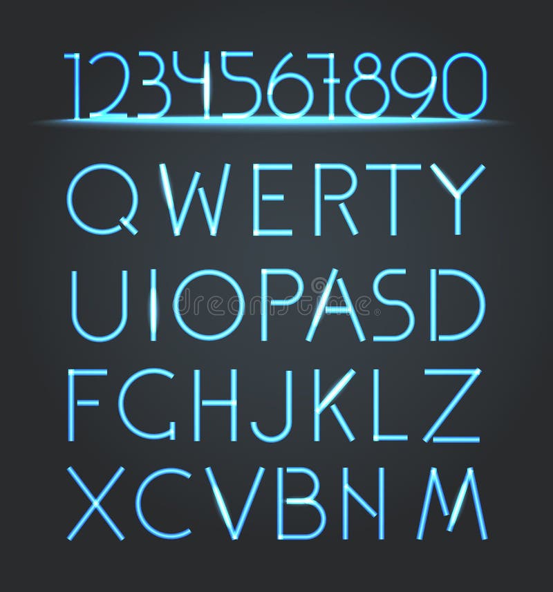 Neon Elements for UI, UX, WEB Design. Universal Interface with Neon ...