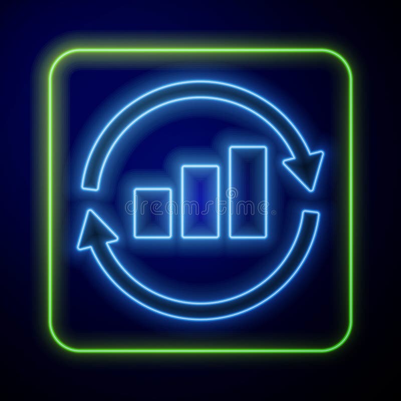 Green Neon Graph Increase Stock Illustrations – 145 Green Neon Graph ...