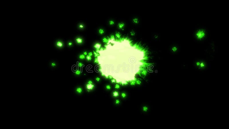 Glowing Neon Green Paint Splatter on Black Backdrop Stock Footage ...