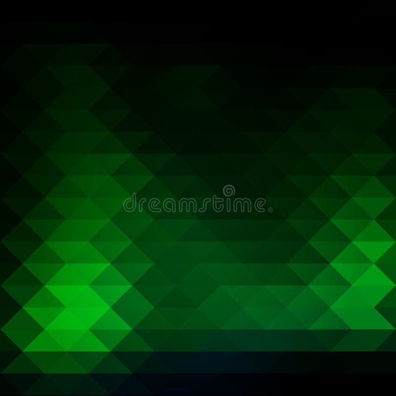 Glowing Neon Green Rows of Triangles Background, Square Stock ...