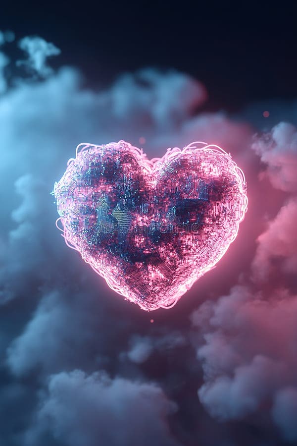 Glowing Heart Shape Clouds Light Effects Stock Photos - Free & Royalty-Free Stock Photos from ...
