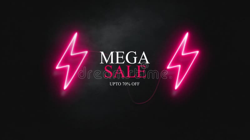 Glowing Neon Icon Abstract Seamless Looping Animation Stock Video ...