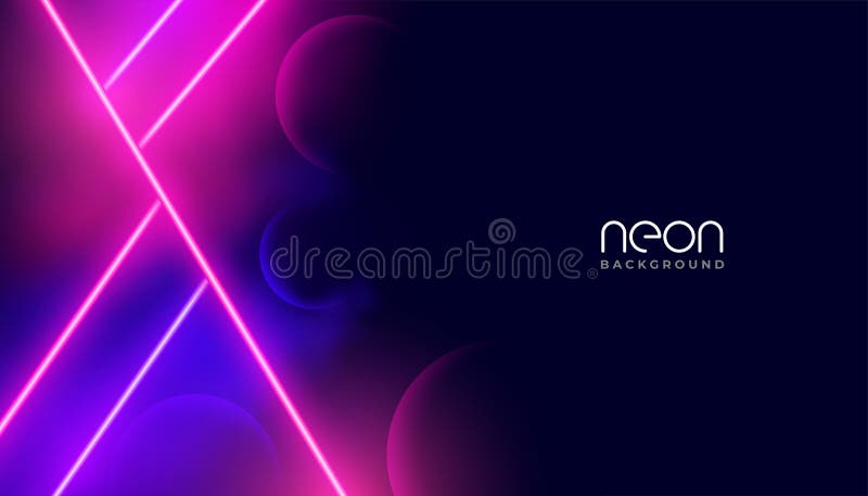 Glowing Neon Laser Light Banner with Cosmic Planet Design Stock Vector ...