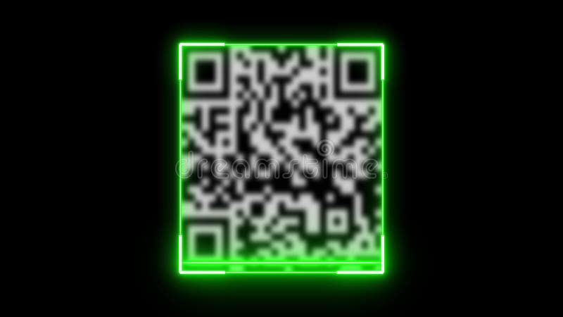 Glowing Neon Light Animated Barcode or Qr Code Scanner, QR Code Scanner ...