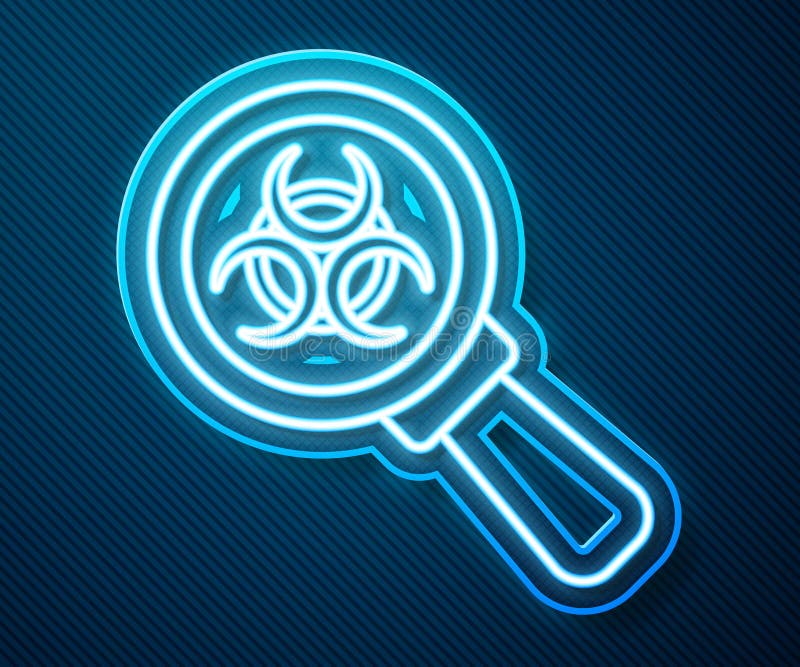 Glowing Biohazard Sign stock vector. Illustration of danger - 18127933