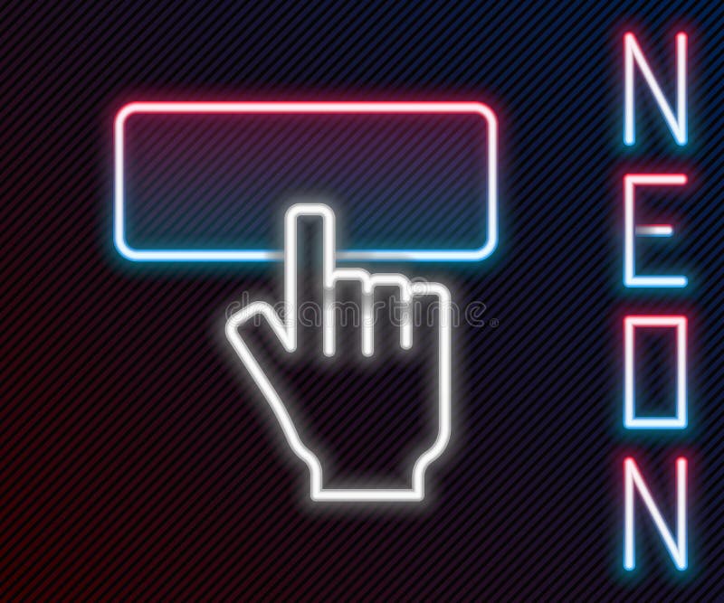 Neon Keyboard Icon. Glowing Neon Keyboard Sign, Set Of Isolated Gaming ...