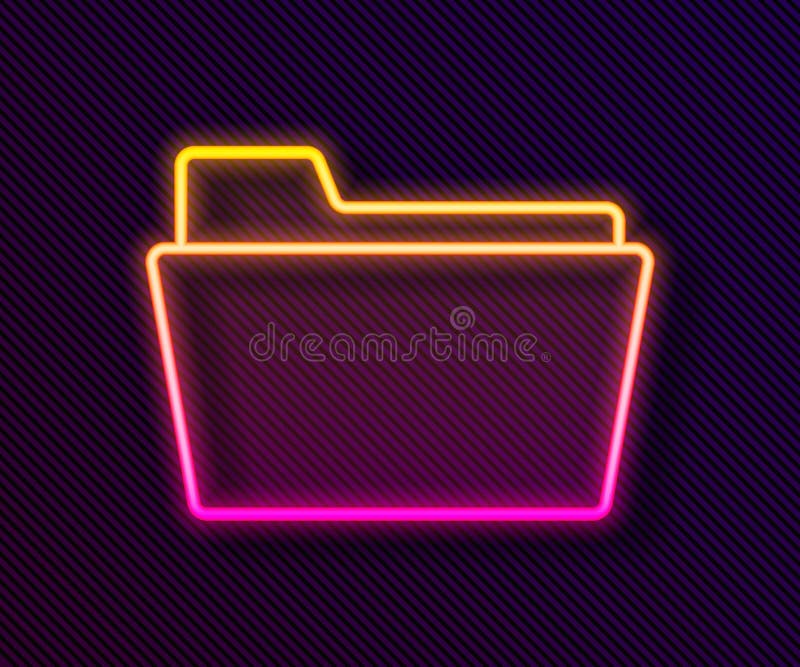 Icon Neon Folder Stock Illustrations – 2,722 Icon Neon Folder Stock ...