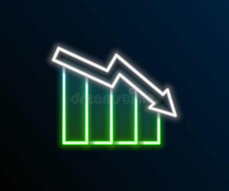 Decrease Colorful Stick Diagram II Stock Vector - Illustration of class, bank: 16483855