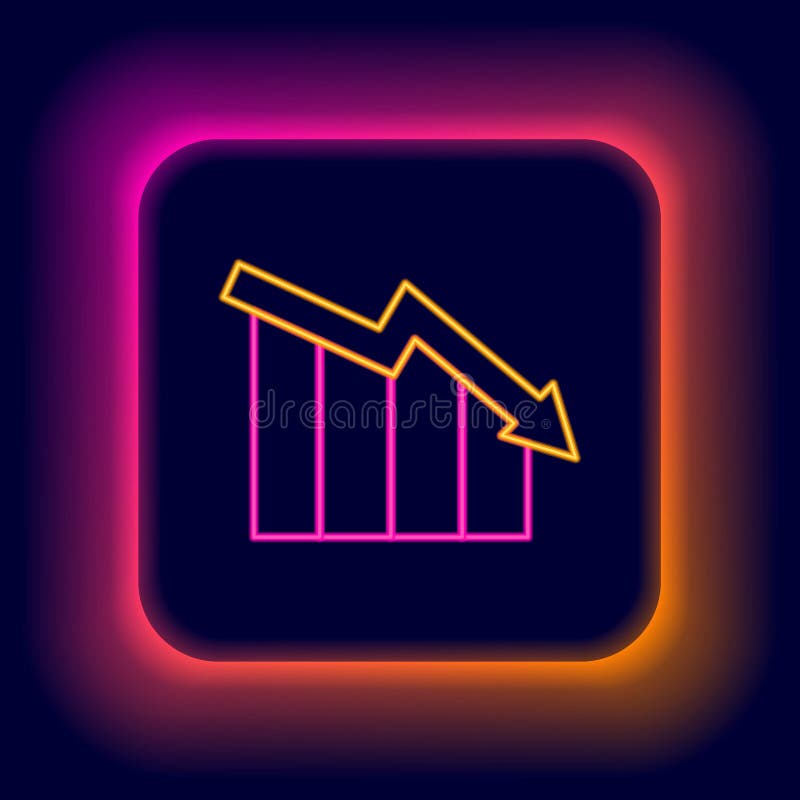 Decrease Colorful Stick Diagram II Stock Vector - Illustration of class, bank: 16483855