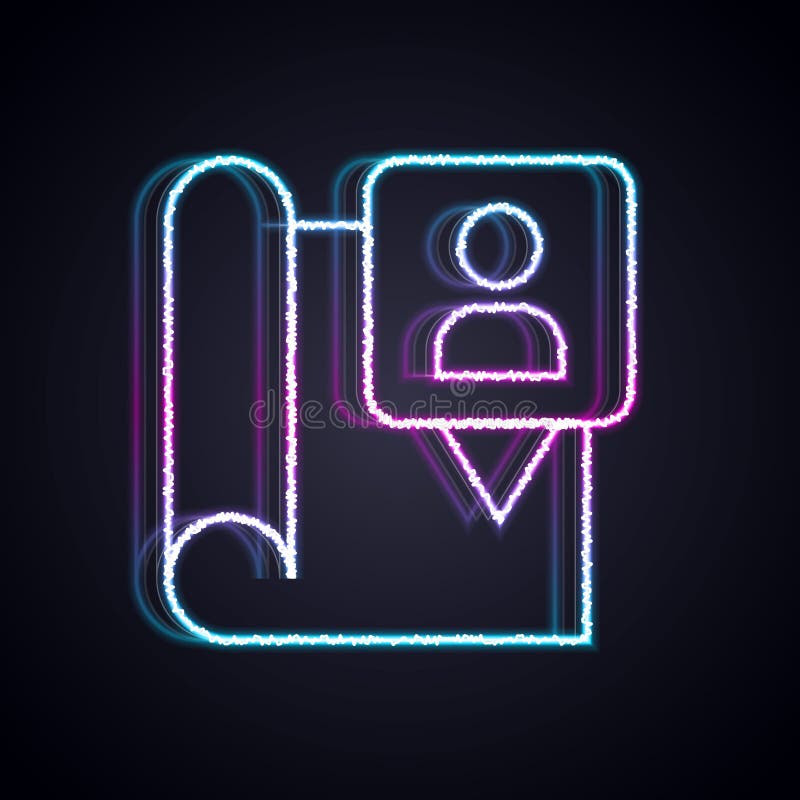 Neon Map Location Icon Stock Illustrations – 10,105 Neon Map Location ...