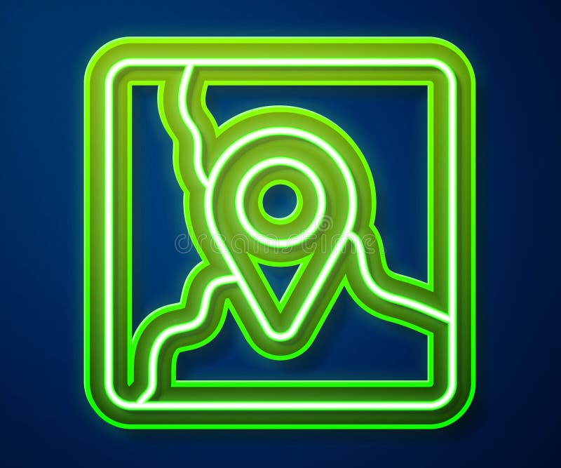 Neon Map Location Icon Stock Illustrations – 9,100 Neon Map Location ...