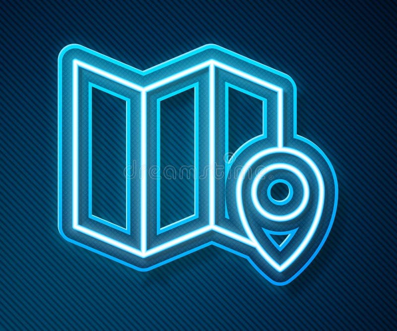 Neon Map Location Icon Stock Illustrations – 9,100 Neon Map Location ...