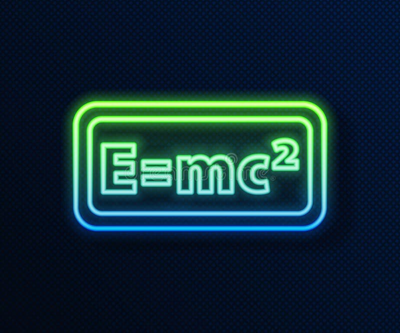 Glowing Neon Line Math System of Equation Solution Icon Isolated on ...