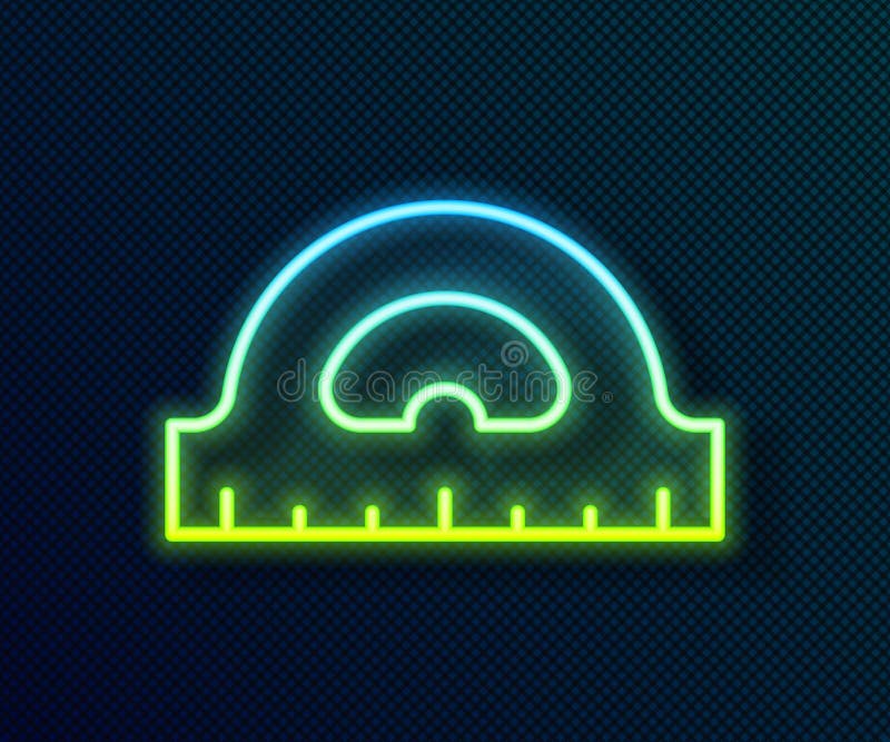 Glowing Neon Line Protractor Grid for Measuring Degrees Icon Isolated ... Glowing Neon Line Protractor Grid for Measuring Degrees Icon Isolated ...