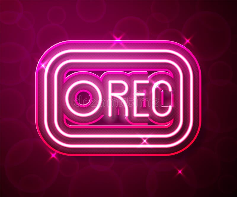 Record Button Neon Stock Illustrations – 1,408 Record Button Neon Stock ...