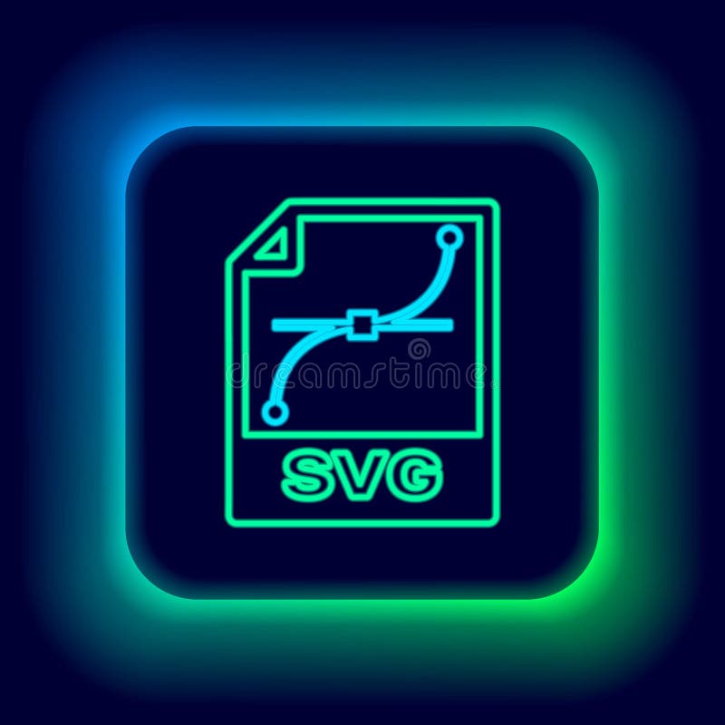 Glowing Neon Line SVG File Document. Download Svg Button Icon Isolated ... Glowing Neon Line SVG File Document. Download Svg Button Icon Isolated ...