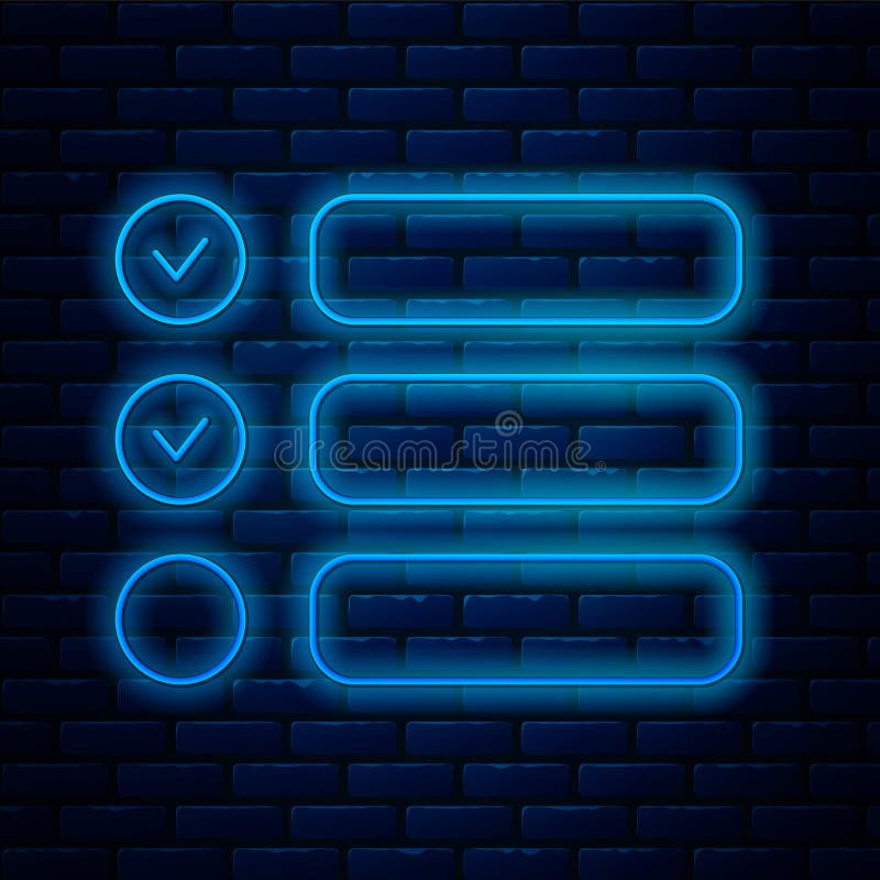 Line Task List Icon Isolated on White Background. Control List Symbol ...