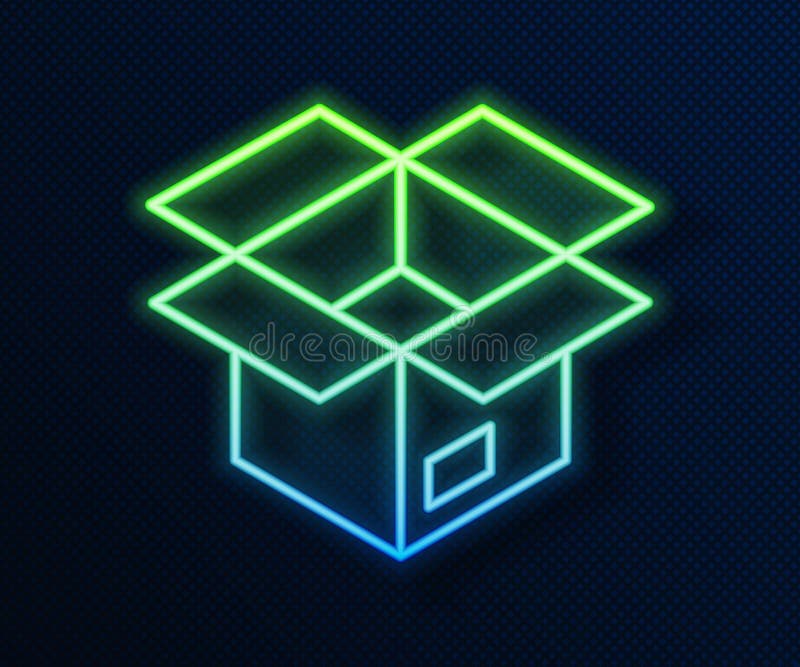 Unboxing Line Logo Template. Stock Vector - Illustration of home ...