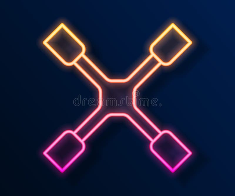 Glowing Neon Line Wheel Wrench Icon Isolated on Black Background. Wheel ... Glowing Neon Line Wheel Wrench Icon Isolated on Black Background. Wheel ...