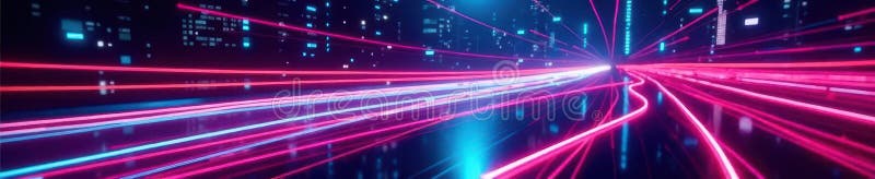 Glowing Neon Blue Border Stream Overlay Webcam Video Screen Stock ...