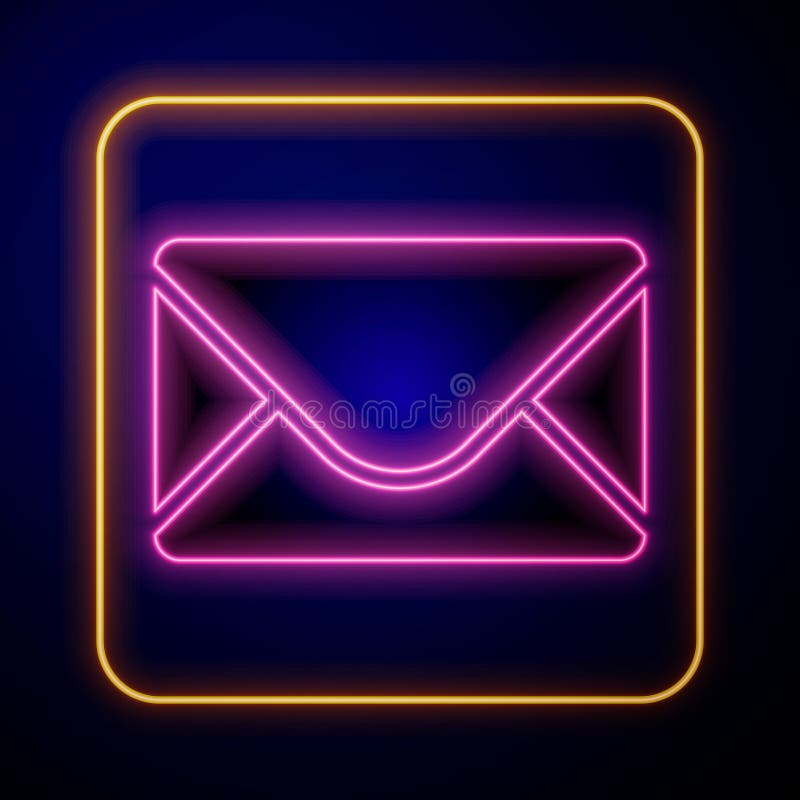 E Mail Sign Neon Symbol Stock Illustrations – 628 E Mail Sign Neon ...