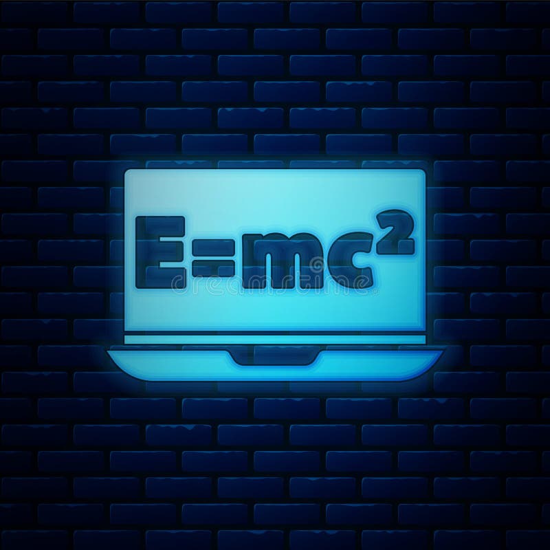 Neon Math Sequence Icon in Line Style Stock Vector - Illustration of ...