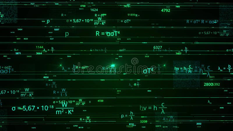Neon Mathematics Symbols Pattern in Rows Stock Footage - Video of ...