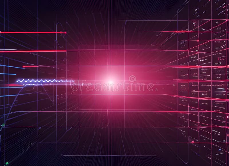 Generative Ai Abstract Digital Technology Network Background Glowing ...