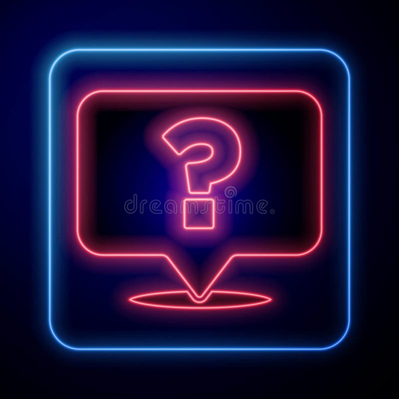 Neon Question Mark Stock Illustrations – 2,620 Neon Question Mark Stock ...
