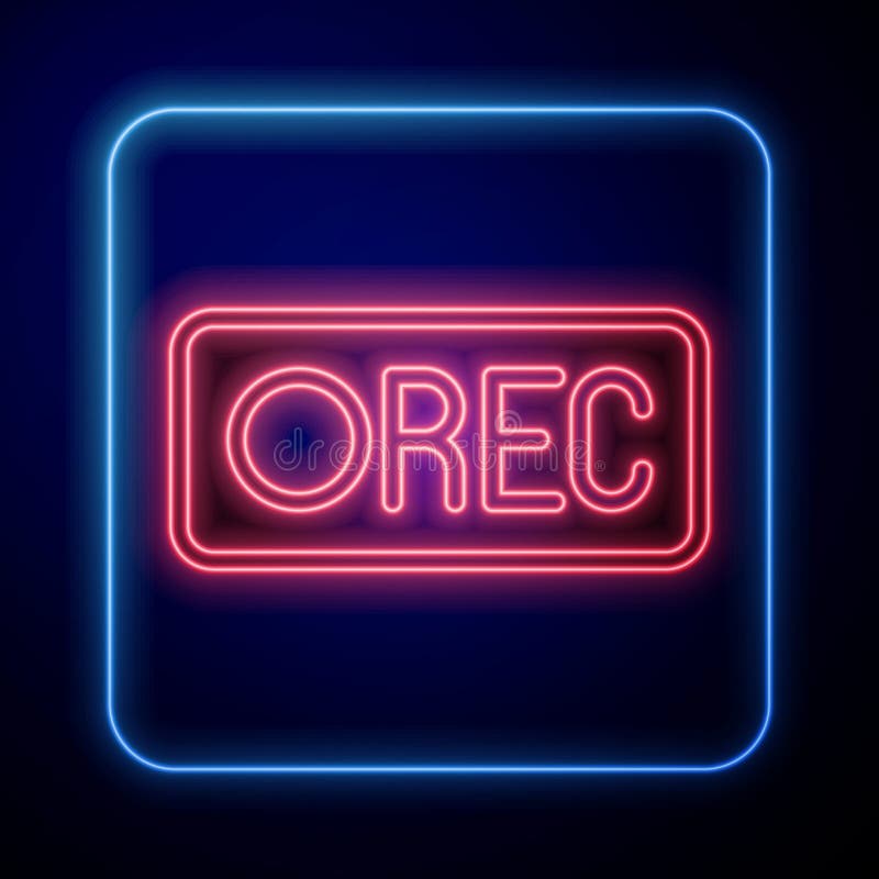 Glowing Neon Line Hair Dryer Icon Isolated on Black Background ...