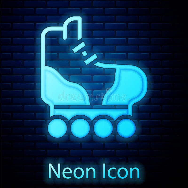 Neon Roller Skates Stock Illustrations – 90 Neon Roller Skates Stock ...