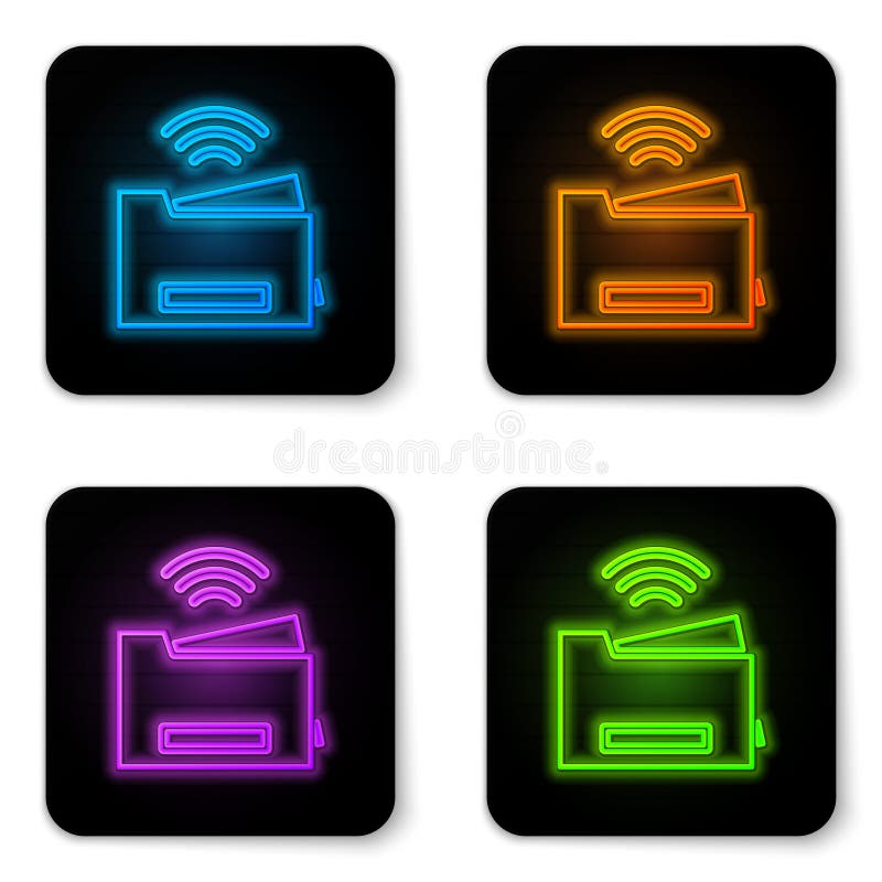 Neon Printer Stock Illustrations – 1,242 Neon Printer Stock ...