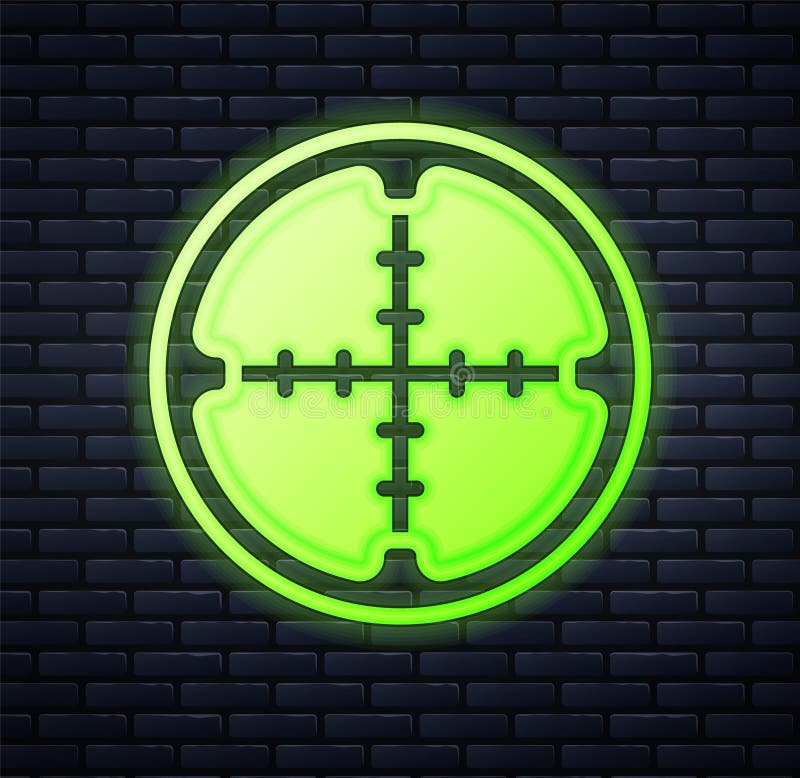 Neon Sniper Rifle Icon Black Color Vector Illustration Flat Style Image ...