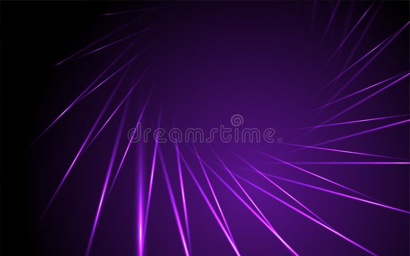 Glowing Neon Violet Circular Swirl Lines Abstract Futuristic Tech ...
