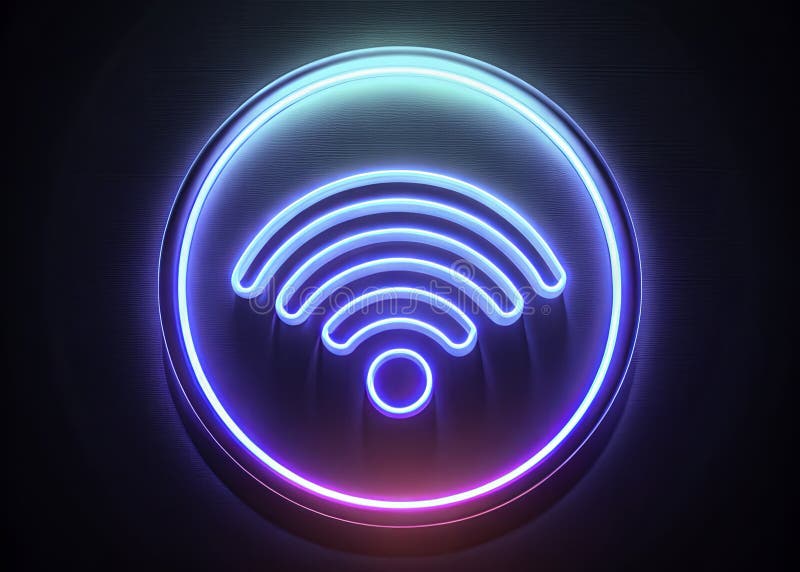 Glowing Neon Wireless Sensor Network Visualizing Data Transmission and ...