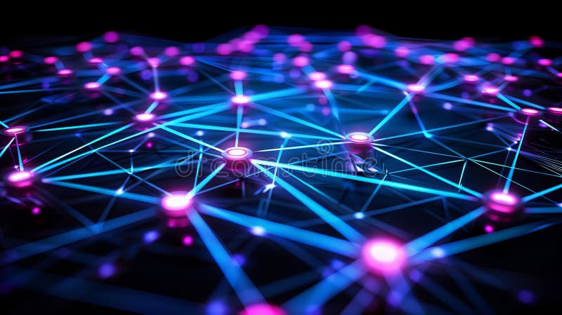 Modern Futuristic Data Communications Technology Stock Illustrations ...