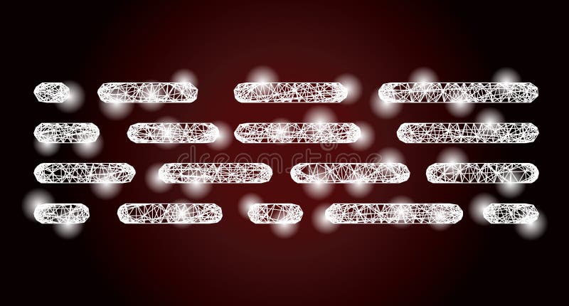 Glowing Network Mesh Transition Effect Lines with Glare Spots Stock ...