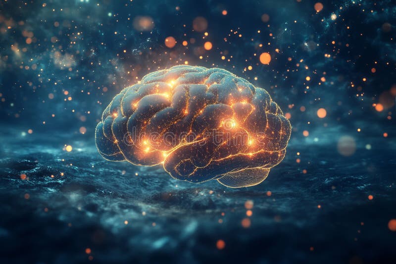 Glowing Neural Brain Network Illuminates the Cosmos in Stunning ...