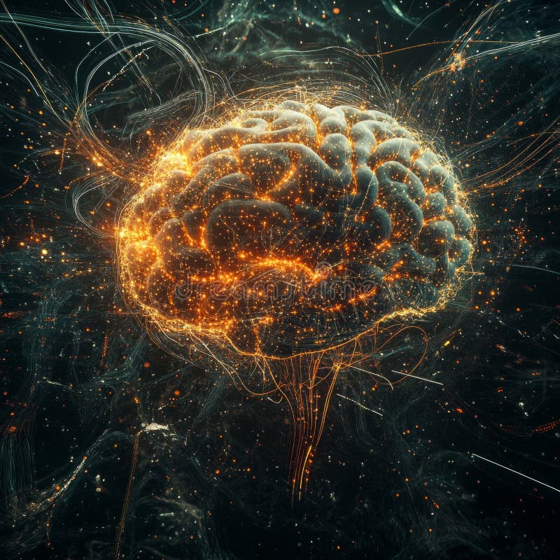 Holographic Brain Energy Flow Stock Photos - Free & Royalty-Free Stock ...