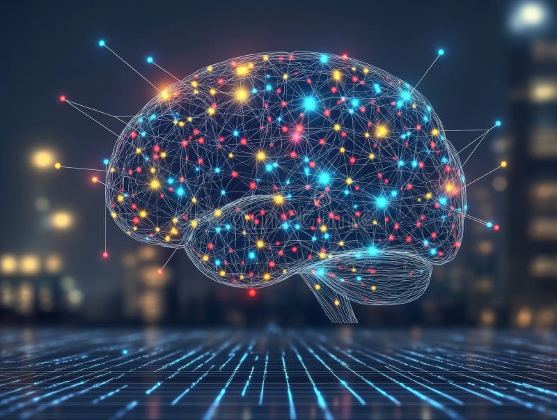 Glowing Neural Network with Interconnected Nodes and Digital ...