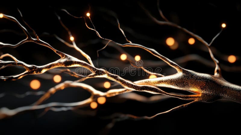 Glowing Neural Network with Pulsating Lights in Abstract Representation ...
