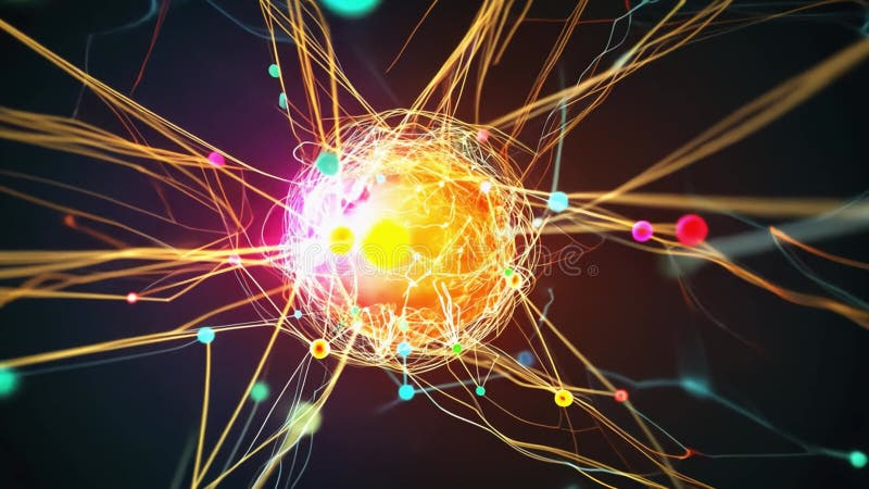 Glowing Neural Network Showing Connections between Neurons Stock Video ... Glowing Neural Network Showing Connections between Neurons Stock Video ...