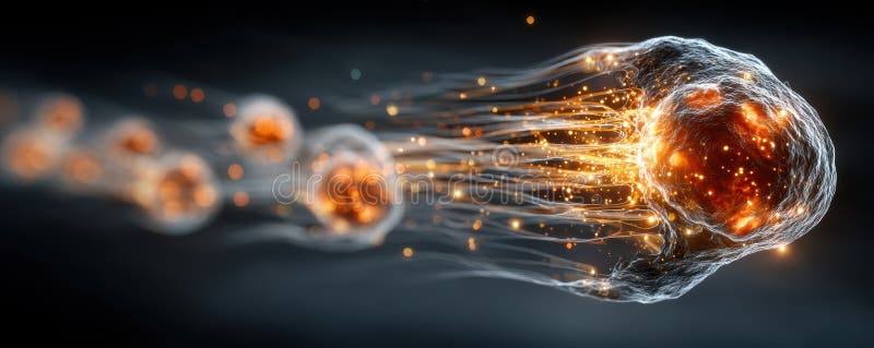 Glowing Neural Synapse Concept Stock Image - Image of health, network ...
