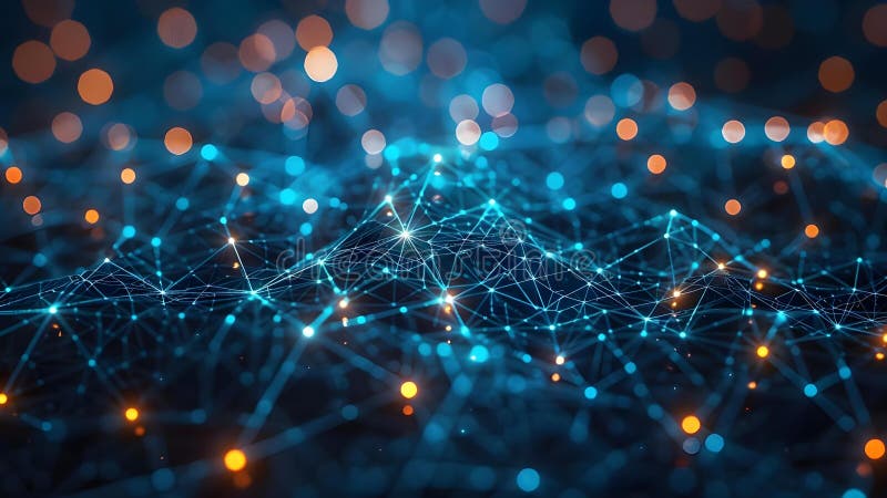 Glowing Nexus of Digital Connectivity. Concept Future Technology ...