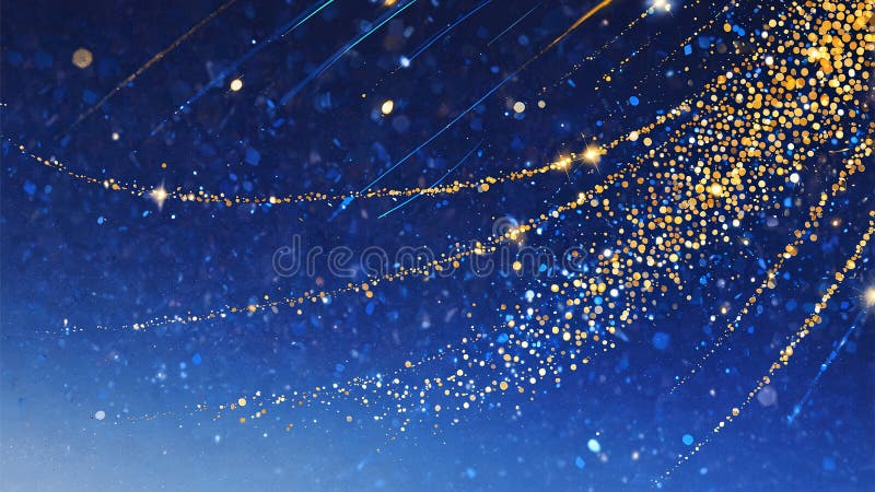 Glowing Night Scene with Sparkling Lights, Vibrant Colors, and Flowing ...