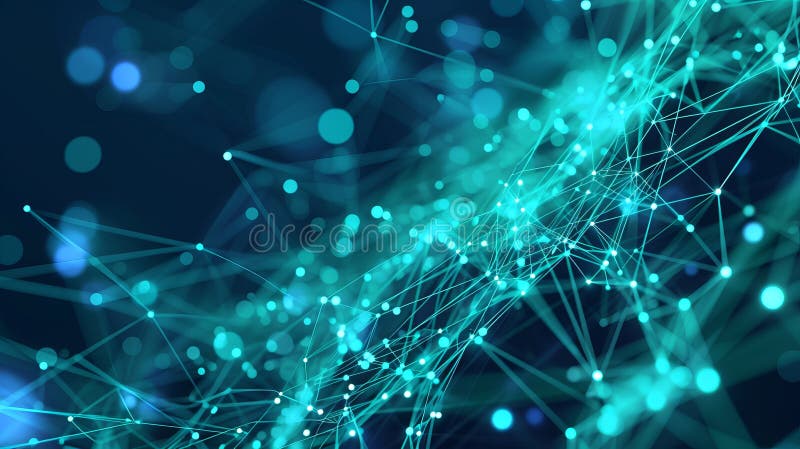 Glowing Nodes: Unraveling Complex Networks in Digital Space, Generative ...