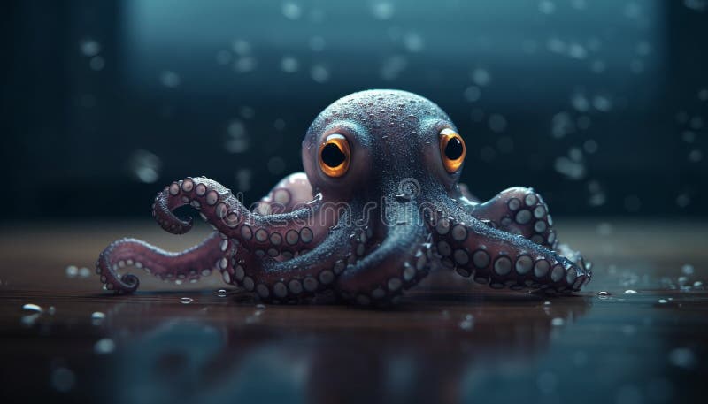 Glowing Octopus Stock Illustrations – 708 Glowing Octopus Stock ...
