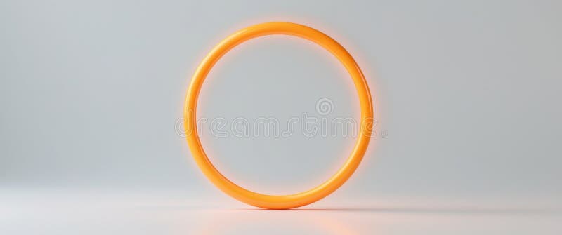 Glowing Orange Circular Arrow Representing Refreshing or Updating ...